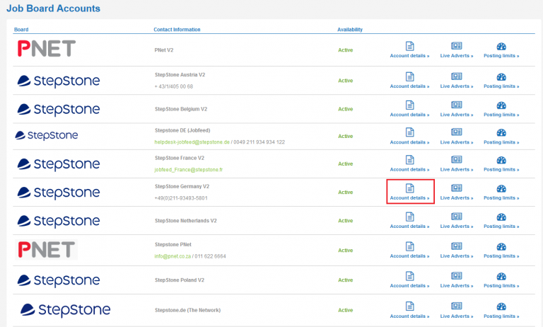 Broadbean – API StepStone
