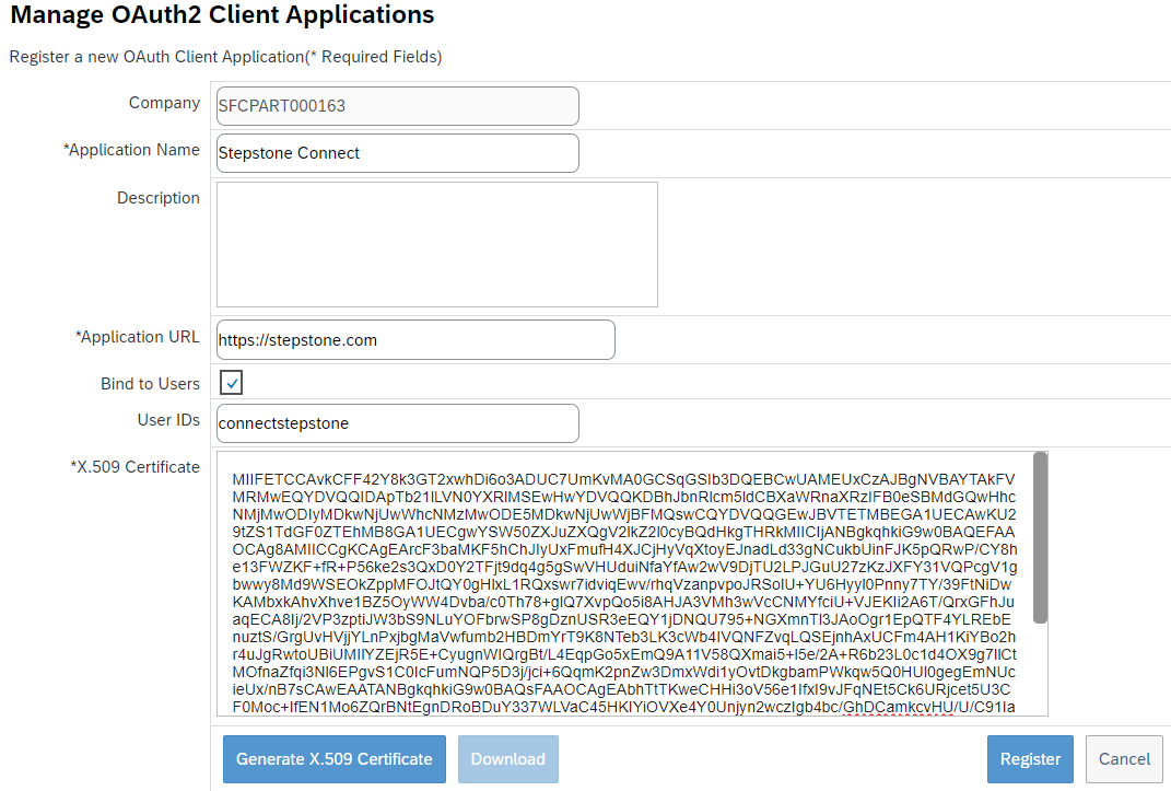 SAP SuccessFactors – API StepStone
